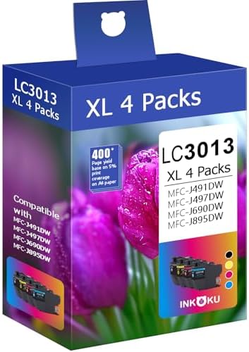 Amazon.com: INKOKU LC3013XL Compatible for Brother LC3013 Ink ...