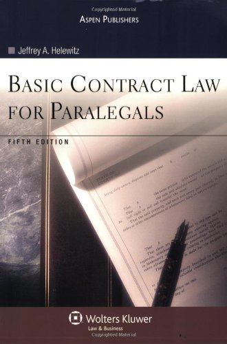 Basic Contract Law for Paralegals: Helewitz, Jeffrey A.: 9780735567351 ...
