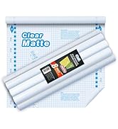 Amazon.com: Chell Matte Clear Contact Paper Roll for Books, Crafts and ...