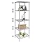 Amazon.com: Doredo 4 Tier Narrow Wire Shelving Unit, Adjustable Narrow ...