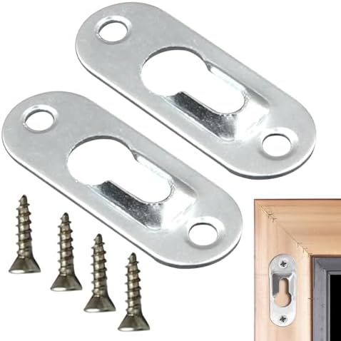 30pcs Keyhole Hanger, Iron Picture Hangers with 60pcs Screw, Plate ...