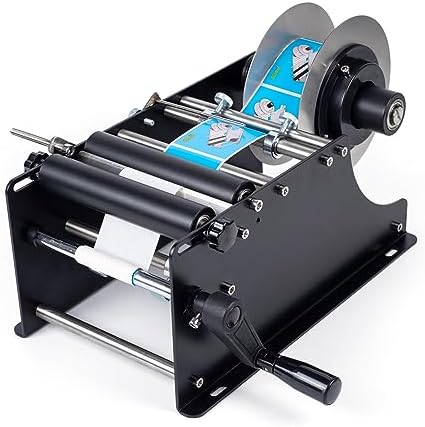 Amazon.com: VEVOR Manual Round Labeling Machine, 15-20pcs/min, Bottle ...