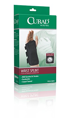 Amazon.com : Medline Foam Wrist Splint, 8 Inch Long, Right Wrist, Size ...