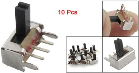 sourcingmap 10 Pcs 3 Terminal 2 Position 1P2T SPDT Panel PCB Horizontal ...