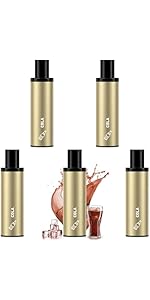 Amazon | DBL 電子タバコ べイプ ポッド交換式 フレーバー5種付き 25000回吸引可能 LEDディスプレイ搭載 爆煙 使い捨てカートリッジ 充電可能 持ち運び シーシャvape ...