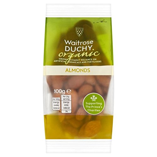 Amazon.com : Duchy Waitrose Organic Almonds 100g : Grocery & Gourmet Food