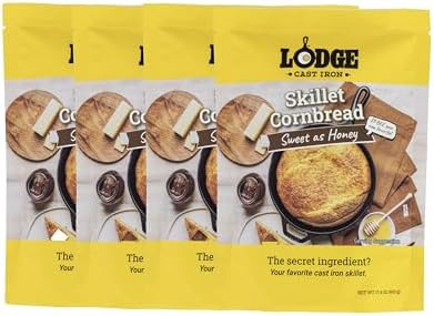 Amazon.com: Lodge Cast Iron Skillet Cornbread – Pair with Cast Iron ...