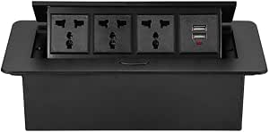 Amazon.co.jp: SXNBH Desktop Hidden Socket Multi Plug Countertop USB Pop ...