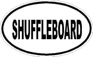 Amazon.com: ANY AND ALL GRAPHICS 6" Euro Oval Shuffleboard Sports Vinyl ...