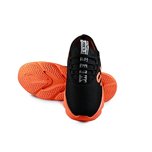 Buy BOOYO Men's for Sport Shoe- (Orange, Black) at Amazon.in