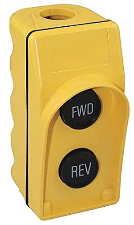 Dayton 2-Button Forward/Reverse Pendant Push Button Station, 2NO, NEMA ...