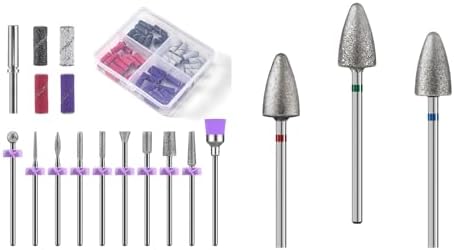 Amazon.com: MelodySusie Nail Drill Bits, 10Pcs Diamond Sanding Bit Set ...
