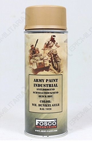 400ml Military Style SPRAY PAINT (Army Spray Paint - Dark Yellow ...