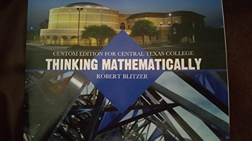 Thinking Mathematically: Robert Blitzer: 9781269741637: Amazon.com: Books
