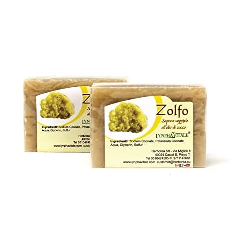 Sapone allo Zolfo - Sapone Viso per Pelli Grasse o Miste - Saponetta ...