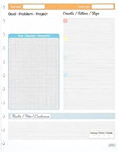 Staples Arc System Project Planner Refill Paper 5 1/2 x 8 1/2 : Amazon ...
