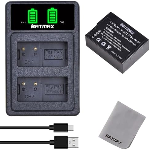 DuraPro 2 Packs 1250mAh DMW-BCM13 Battery + LCD USB Charger for ...