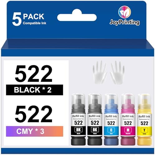 EPSON 522 EcoTank Ink Ultra-high Capacity Bottle Combo Pack (Color ...