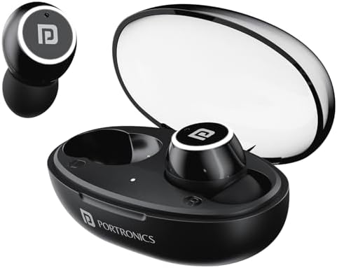 Portronics Harmonics Twins S3 Smart TWS Bluetooth 5.2 Earbuds with 20 ...