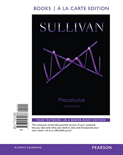 Precalculus, Books a la Carte Edition: Sullivan, Michael: 9780321979087 ...