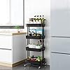Dripex Storage Trolley Cart,Multi-Purpose Trolley Organizer Cart with ...