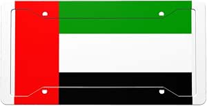 Amazon.com: United Arab Emirates Flag License Plate Frames with ...