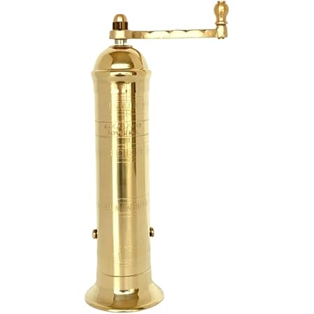 Amazon.com: The Original European Pepper Mill 8'' Brass Pepper Mill ...