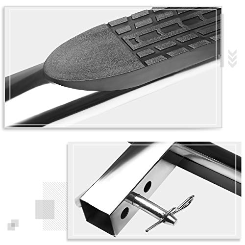 Snapklik.com : 37x4 Inches Oval 2 Inches Receiver Stainless Steel ...