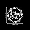 Amazon.com: Vinyl Wall Art Decal - Joy to The World - 17" x 17" - Fun ...