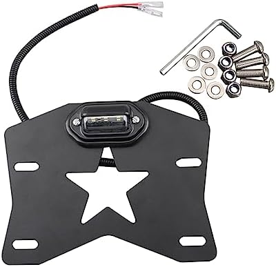 Amazon.com: Pikioraz UTV License Plate Bracket, RZR License Plate ...