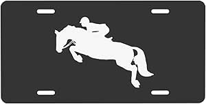 Amazon.com: Horse Show Jumping Front License Plate Aluminum Novelty Car ...