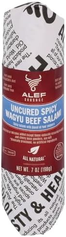 Amazon.com: Alef Sausage Uncured All Natural Fresh Spicy Premium Wagyu ...