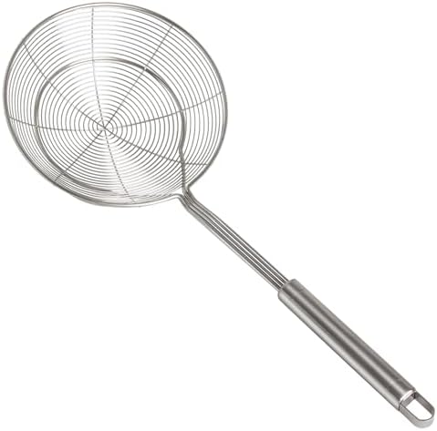 Amazon.com: Hiware Solid Stainless Steel Spider Strainer Skimmer Ladle ...