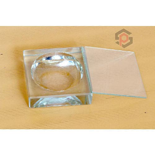 Akash Crystal Soda Glass Cavity Block with Cover 55 X 55 ML (Glass ...