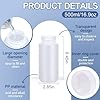 ASEVAT 2Pcs Plastic Reagent Bottle, Laboratory Grade Polypropylene Wide ...