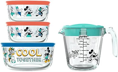 Amazon.com: Pyrex 8-Pc Glass Food Storage Container Set with 2-Cup ...