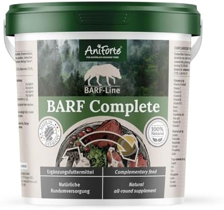 AniForte BARF Complete 1kg for Dogs - 100% Natural Barf Supplement with ...