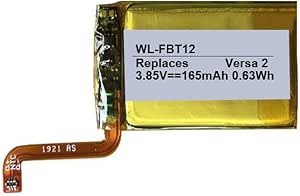 Amazon.com: Powerforlaptop Replacement 3.85V 165mAh 0.63Wh SP281928SF ...
