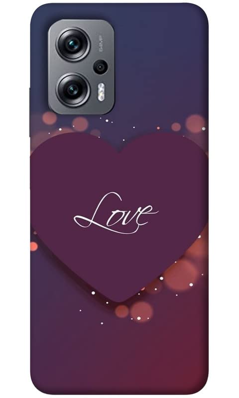 RareHub Love in Heart Printed Hard Mobile Back Cover for Redmi K50i (5G ...