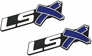2 pcs LSX Emblem Badge 3D Self-Adhesive Nameplate Sticker Replacement ...