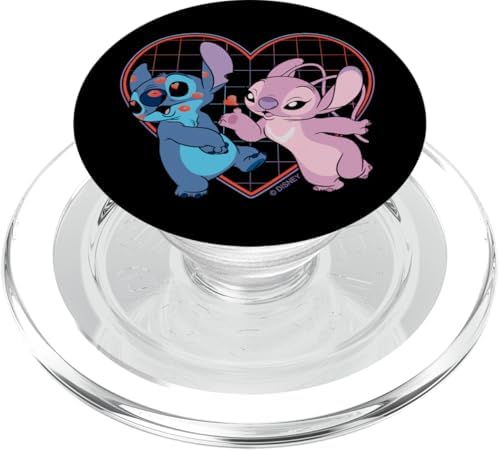 Amazon.com: Disney Lilo and Stitch Angel Heart Kisses PopSockets ...