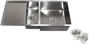 42-inch Double Bowl Undermount 15mm Radius Stainless Steel Kitchen Sink ...
