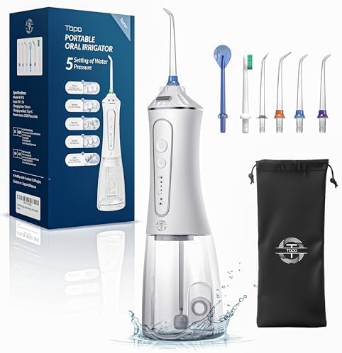 Amazon.com: TBPO Water Dental Flosser Cordless, Portable Oral Irrigator ...