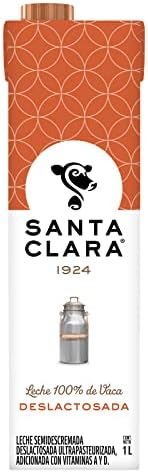Santa Clara Leche Deslactosada - 1 pack x 12 Unidades de 1 L /c.u ...