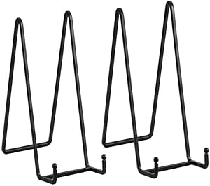 Plate Holder Easel Display Stand - 8 inch Metal Plate Stands for ...