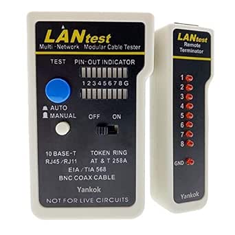 Yankok [LANtest Multi-Network Modular Cable Tester Kit] para 10Base-T ...