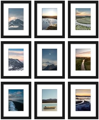 Amazon.com - Emeyart 8x10 Picture Frame, Display Pictures 5x7 with Mat ...