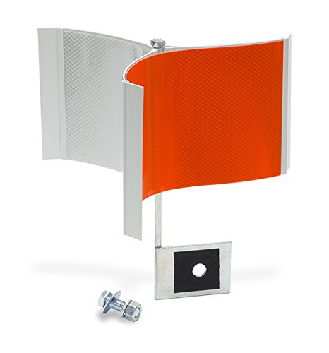 Spin Alert, Orange and White, 12"x6" Spinning Wind Driven Marking ...