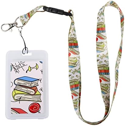 Amazon.com : Book Library Premium Cotton Lanyard Keychain with ...