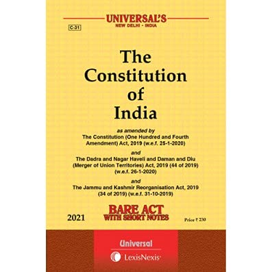 Buy Constitution of India Bare Act with Short Notes ( Handbook in ...